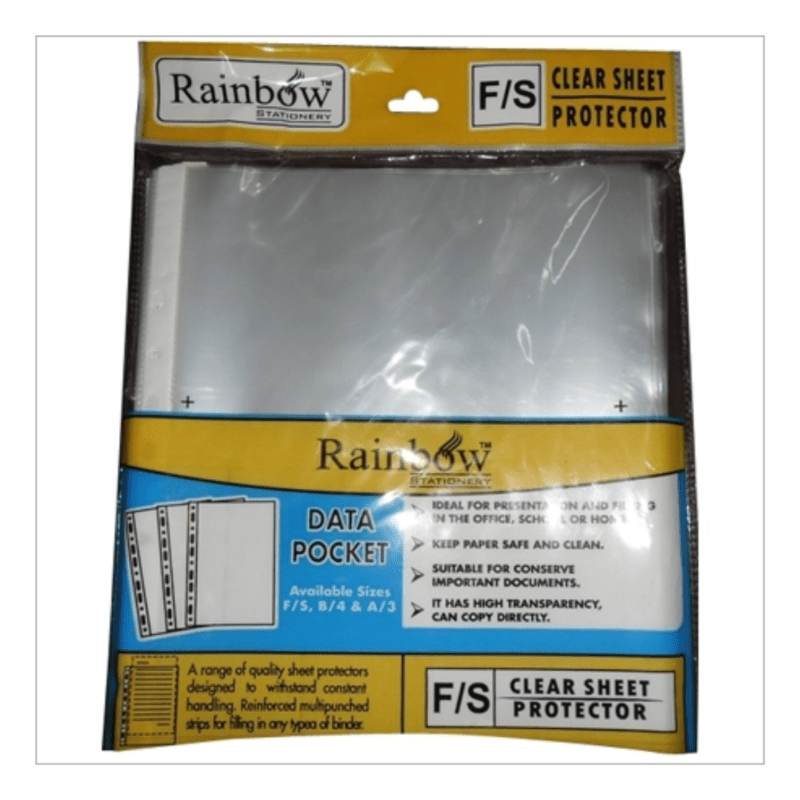 Rainbow Sheet Protector Fs 300Mic - OurStore.in