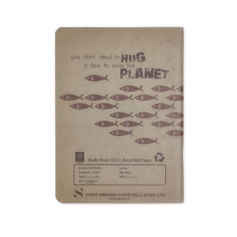 PackMate Notebook 100 Page Pack Of 5 Fish Design - OurStore.in