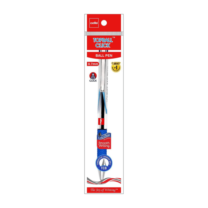 Cello Topball Click Ball Pen Blue - OurStore.in